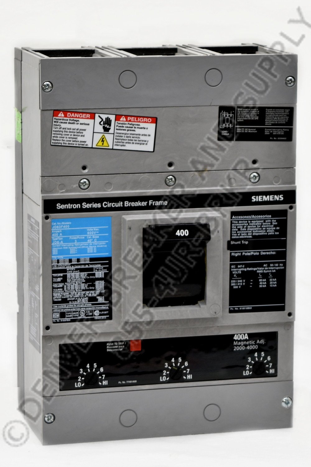 Siemens JXD63B300 Circuit Breaker - Denver Breaker & Supply